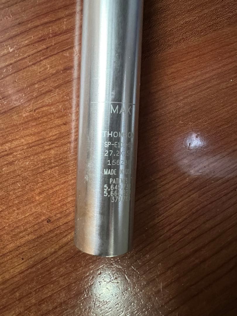パーツ THOMSON elite seatpost silver 27.2 x 250
