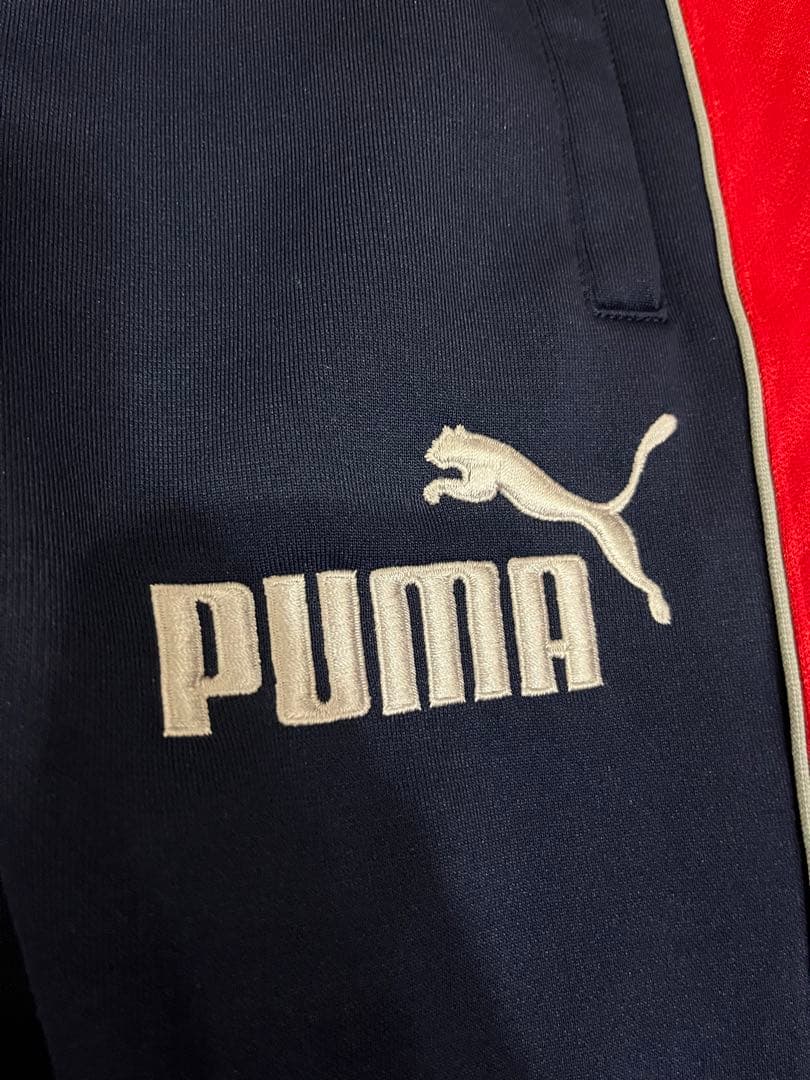 PUMA 日本製 サイドライン 刺繍ロゴ セットアップ ジャージ サイズ　M
