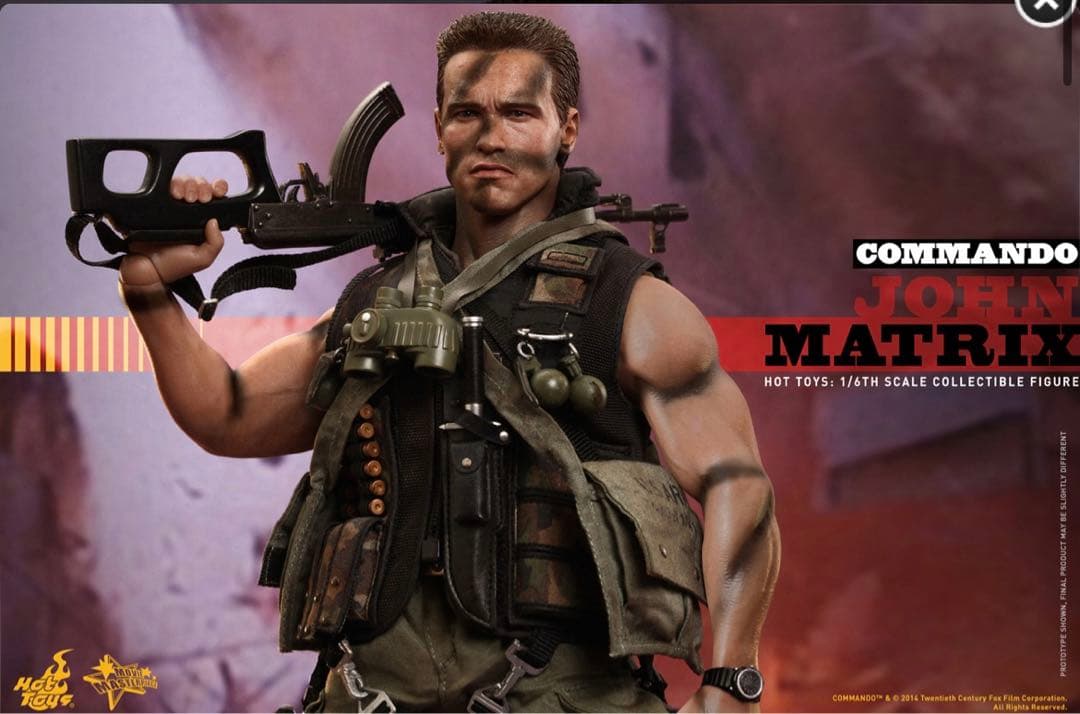 激レア新品　コマンドー　COMMANDO 映画　フィギュア1／6 新品、未開封
