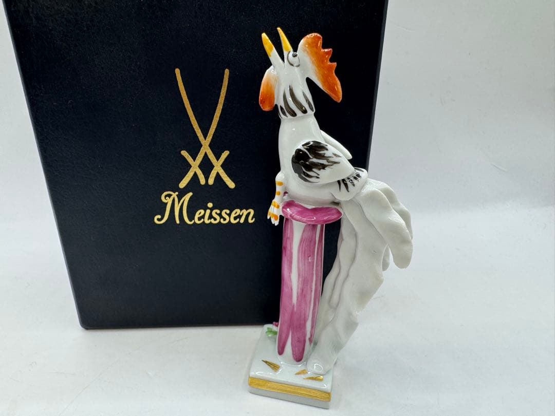 極美品 Meissen マイセン 干支シリーズ　フィギュリン 鳥　トリ　酉