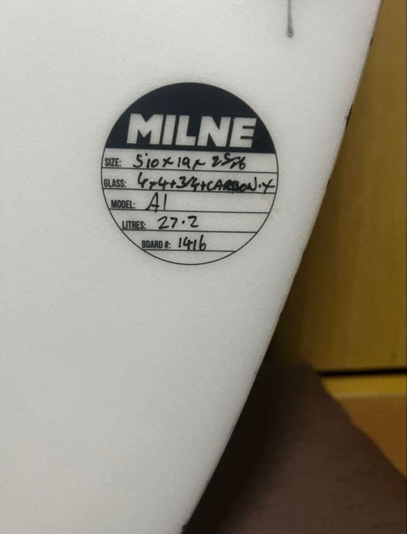 MILNE A1 ショートボード 5'10\" 27.2L
