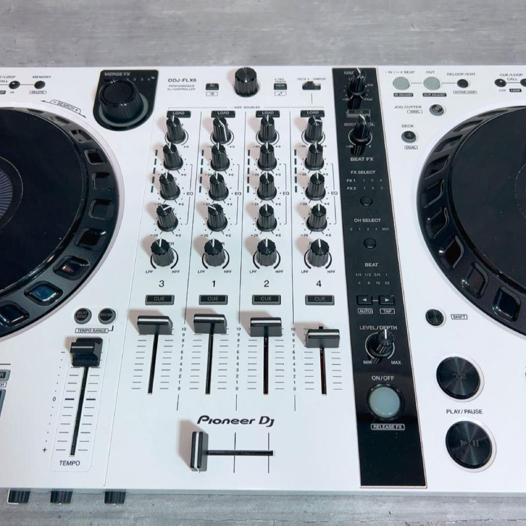 Pioneer DDJ-FLX-6-W パイオニア DJコントローラー　白