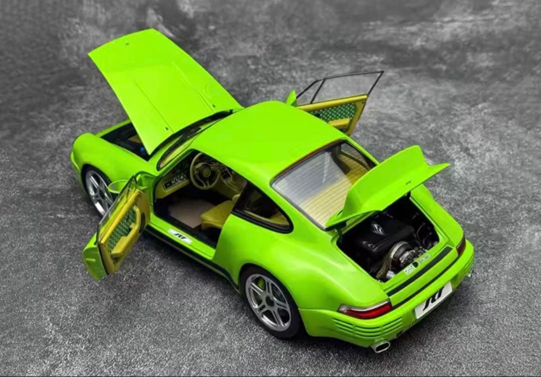 1:18 RUF SCR 2018バーチグリーン アロイ フルオープンカーモデル