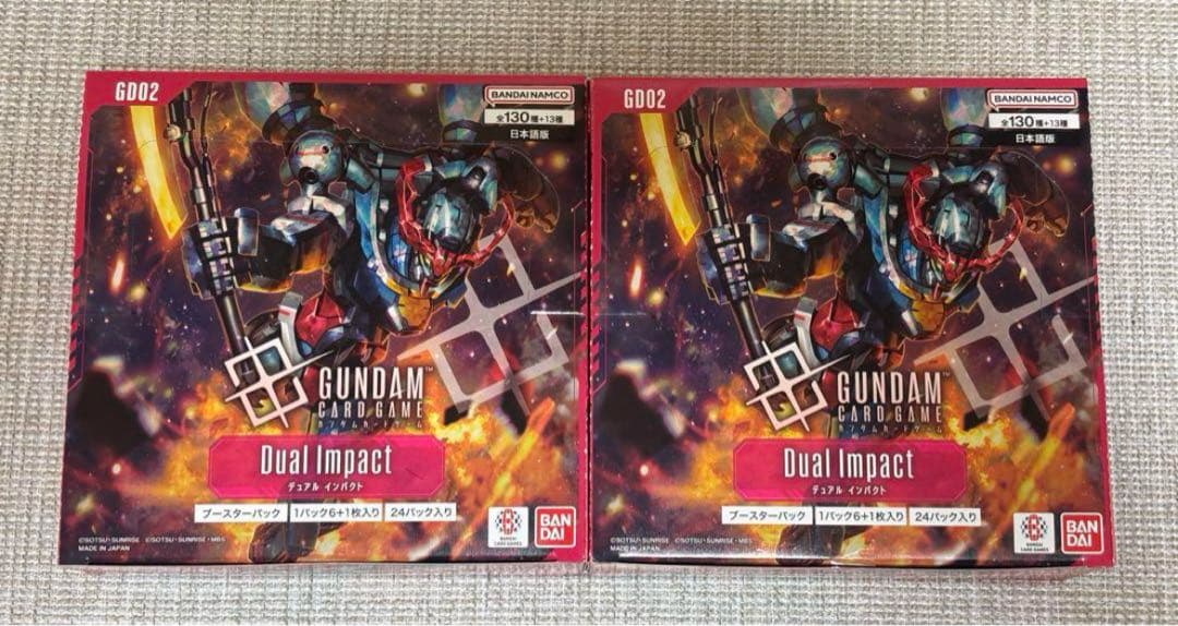 ガンダムカード Dual Impact 2BOX デュアルインパクト 新品未開封