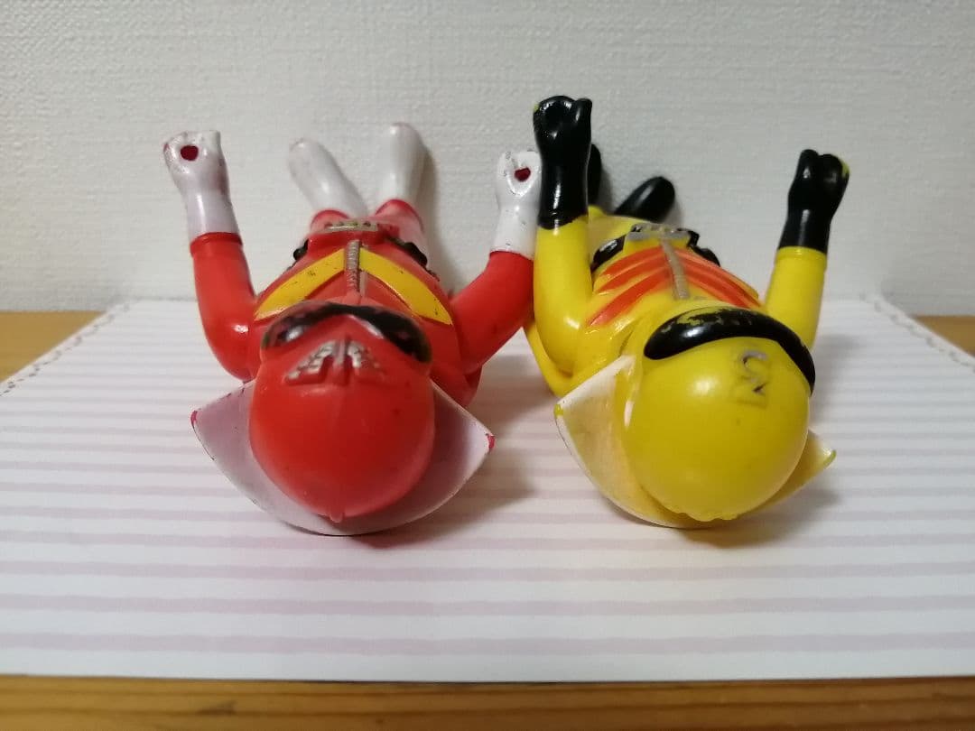 戦隊ヒーローゴレンジャー ソフビ 赤 黄 2体セット