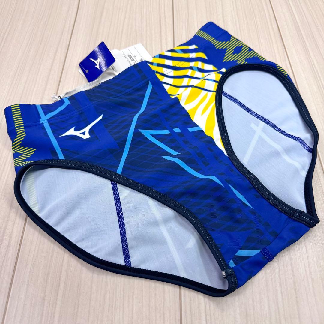 ミズノ　女子陸上レーシングショーツ　2XLサイズ　ブルー×イエロー　新品
