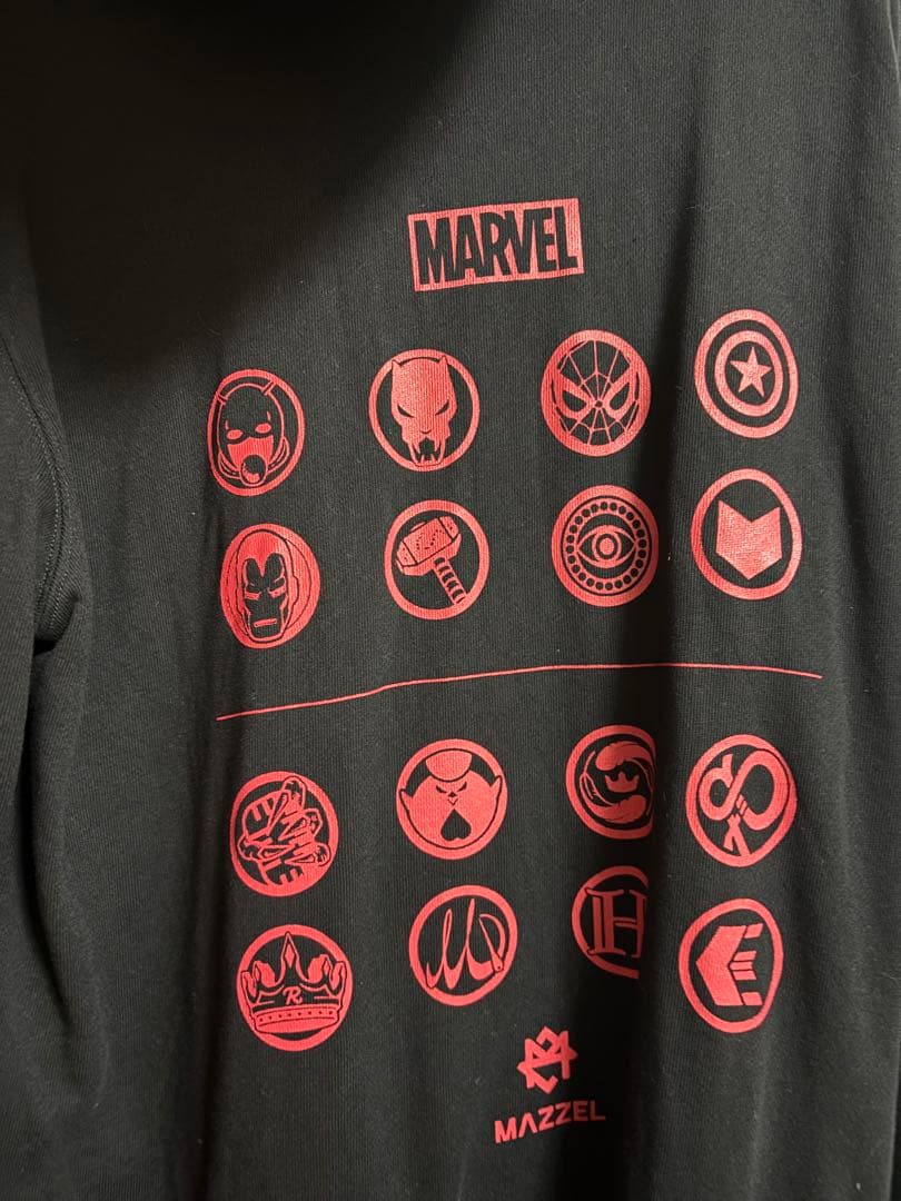 MARVEL × MAZZELコラボ ジップパーカー