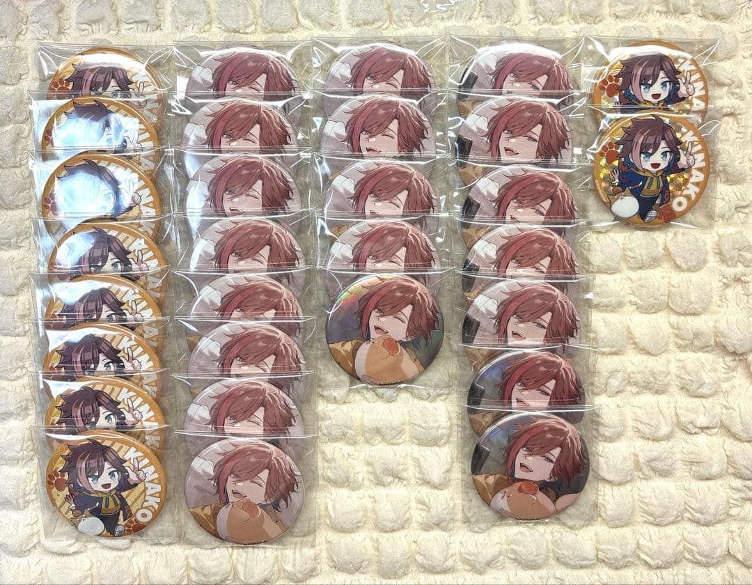 CR KINAKO Birthday Goods ランダム缶バッジ 24点セット