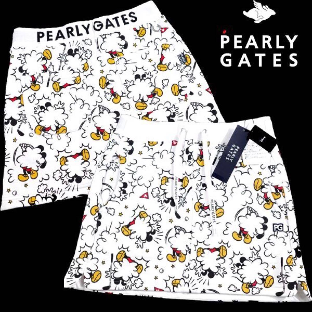 【PEARLY GATES】裏起毛ボア スウェット ストレッチ スカート・1番M