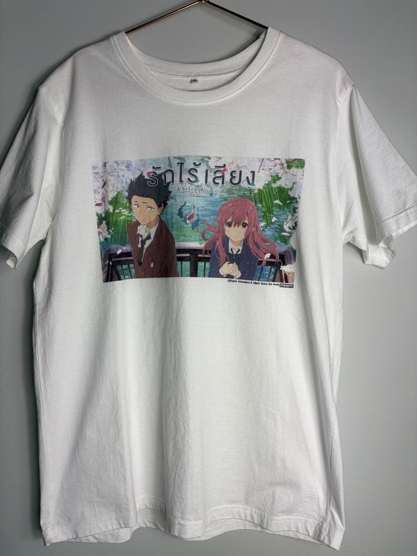 聲の形 アニメ Tシャツ ホワイト　アニメグッズ　京アニ　キャラクターグッズ