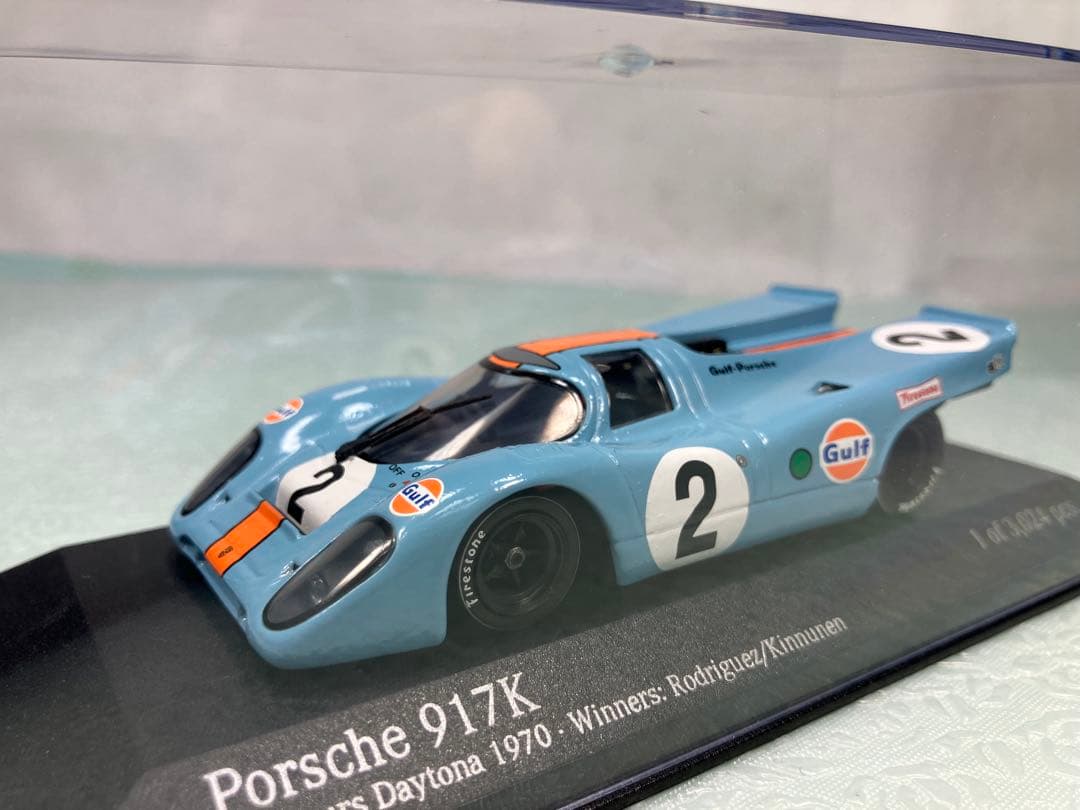 ミニチャンプス　Porsche 917K 1970年デイトナ優勝　ガルフカラー