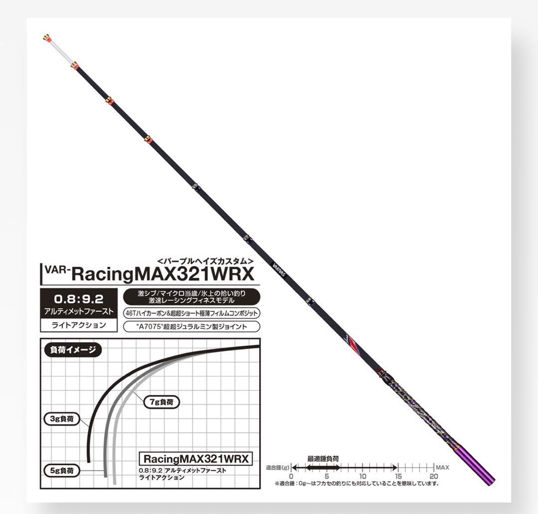 VARIVAS Racing MAX 321WRX ワカサギ　竿　穂先　バリバス