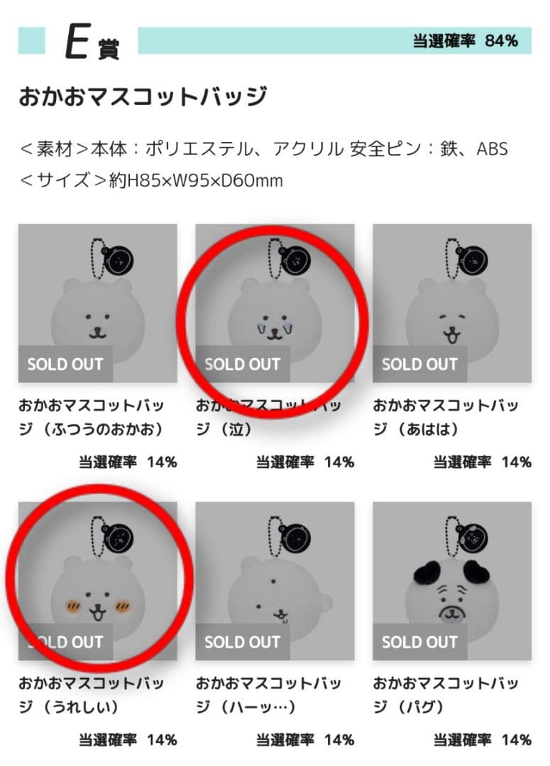 ナガノマーケット ナガノくじ A賞 もっちり特大ぬいぐるみ