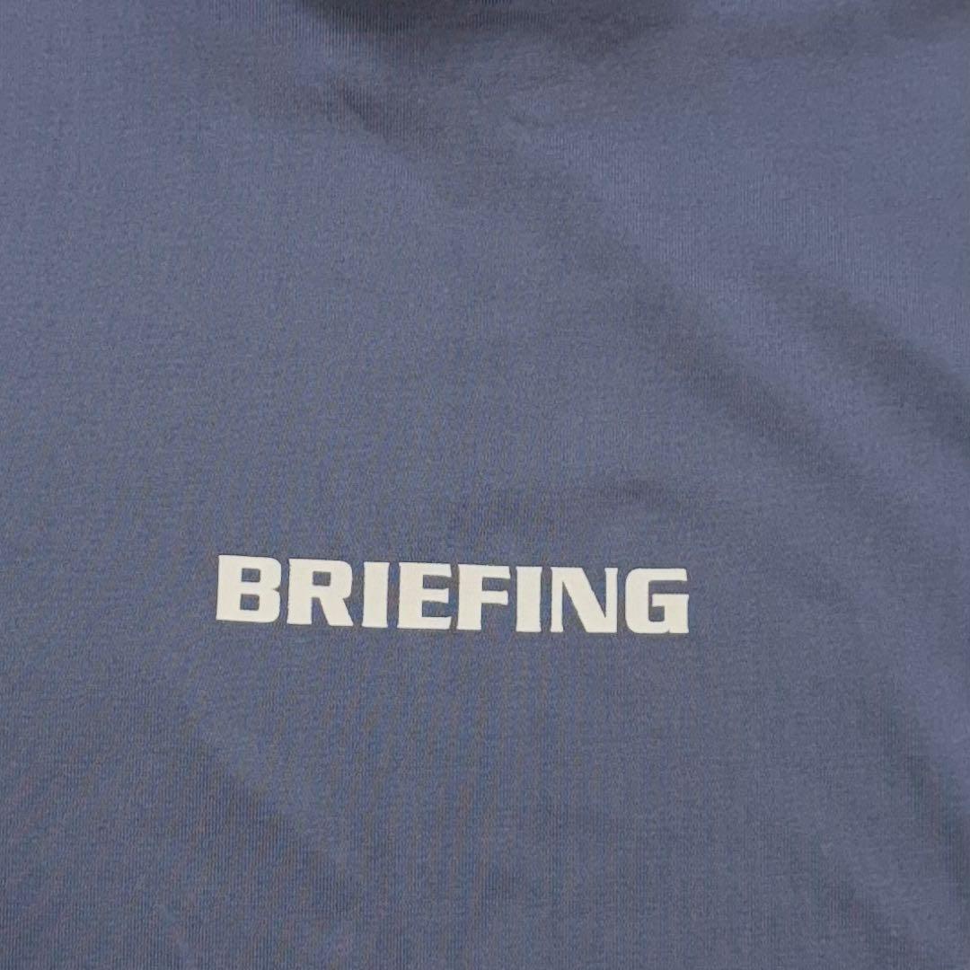 美品✨️BRIEFING モックネック シャツ 半袖 バックロゴ メンズ XL