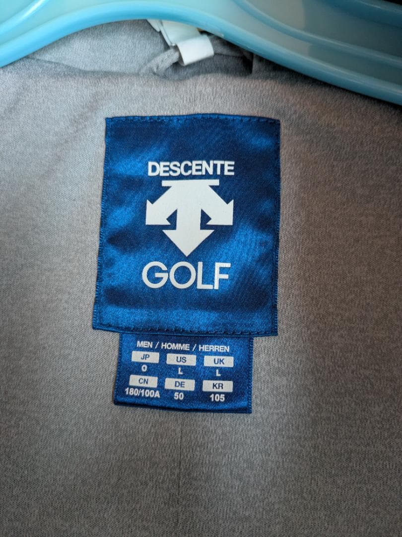 DESCENTE GOLF キルティングジャケット Lサイズ グレー