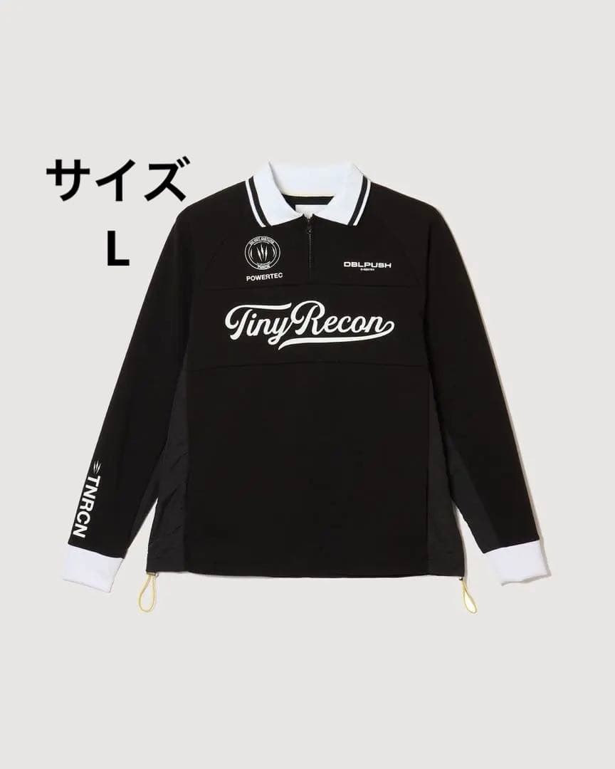 TNRCN HALF ZIP POLO BLACK RUFFLOG サイズL
