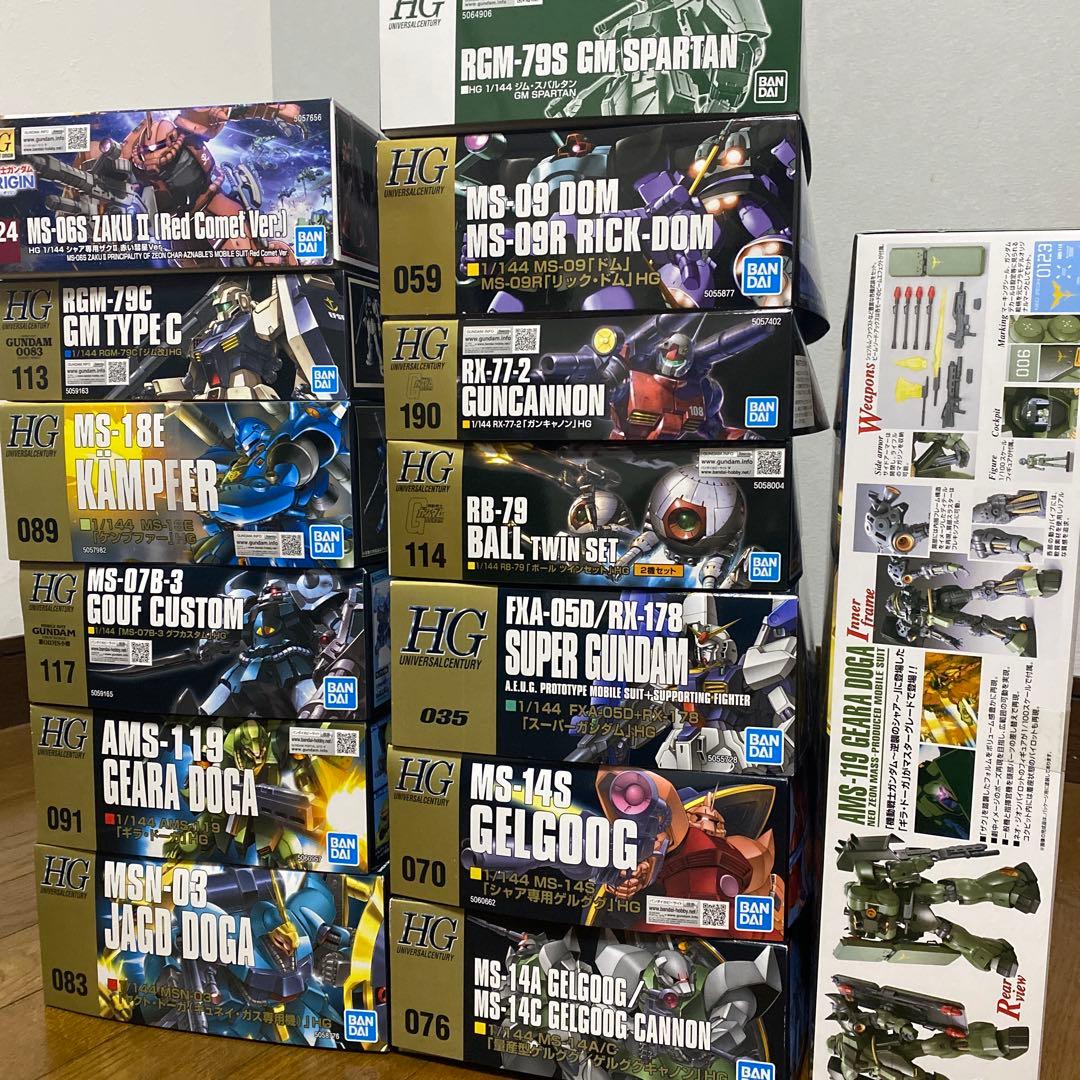 ガンプラ 14点まとめ売り ギラ・ドーガ MG HG ガンダム 宇宙世紀