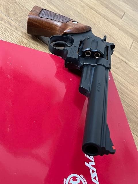 S&W M29 6.5inchマルシンガスリボルバー ABS木製グリップ