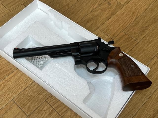 S&W M29 6.5inchマルシンガスリボルバー ABS木製グリップ