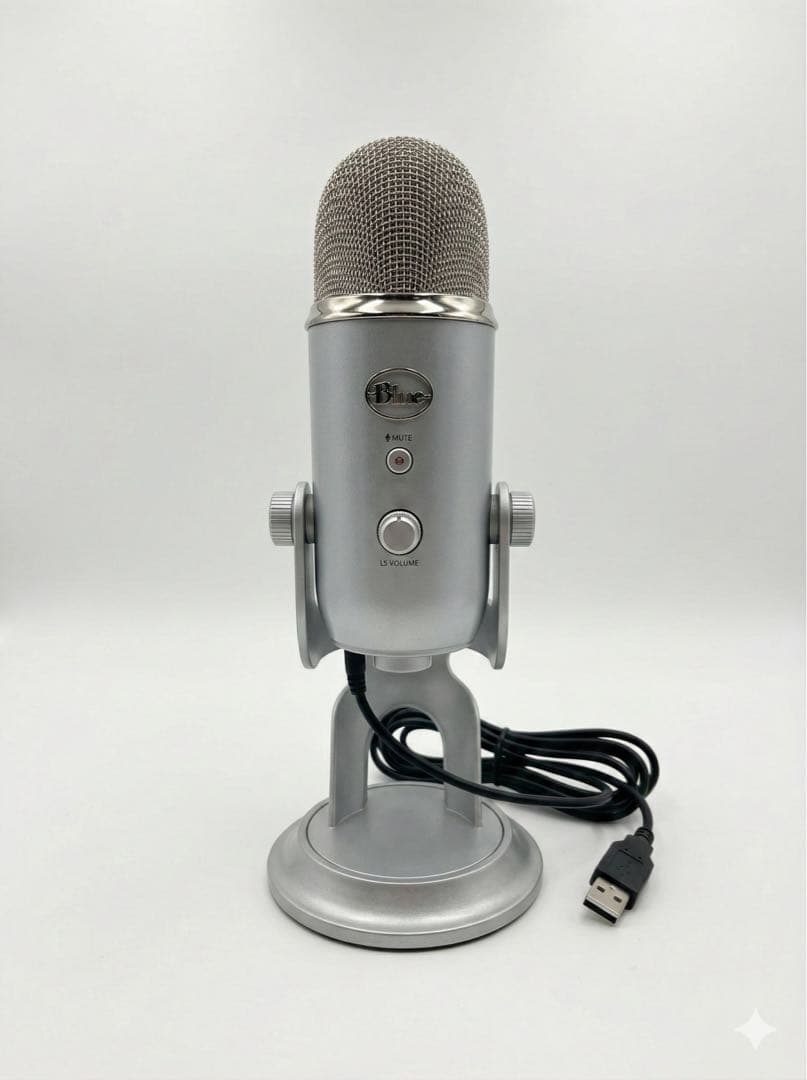 blue Yeti ゲーミングマイク テスト使用のみ　シルバー