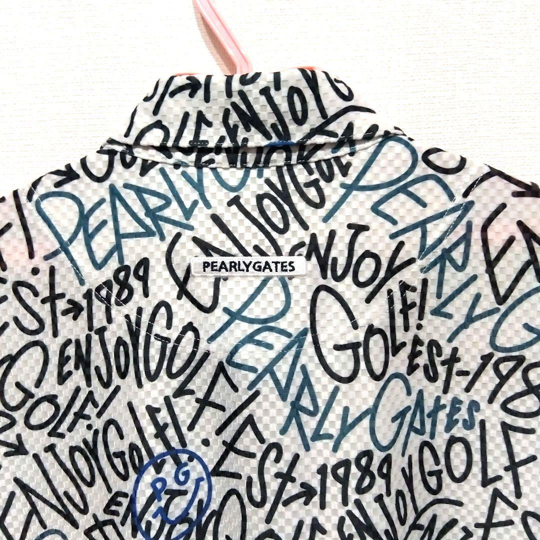 PG ゴルフシャツ 文字柄