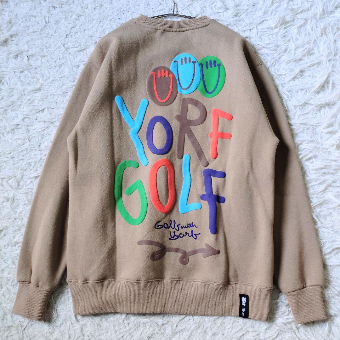 【タグ付き未使用品】YORF GOLF　UNISEX　トレーナー　ベージュ