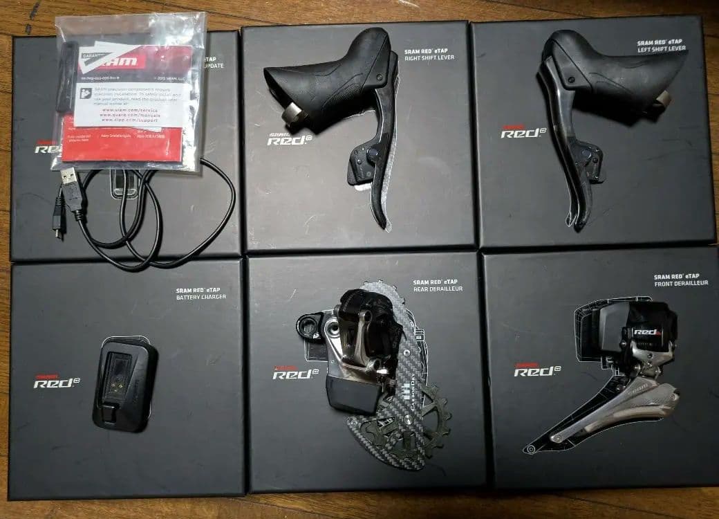 SRAM RED eTap 11速×2CDJビッグプリーV3PLUS 中古良品
