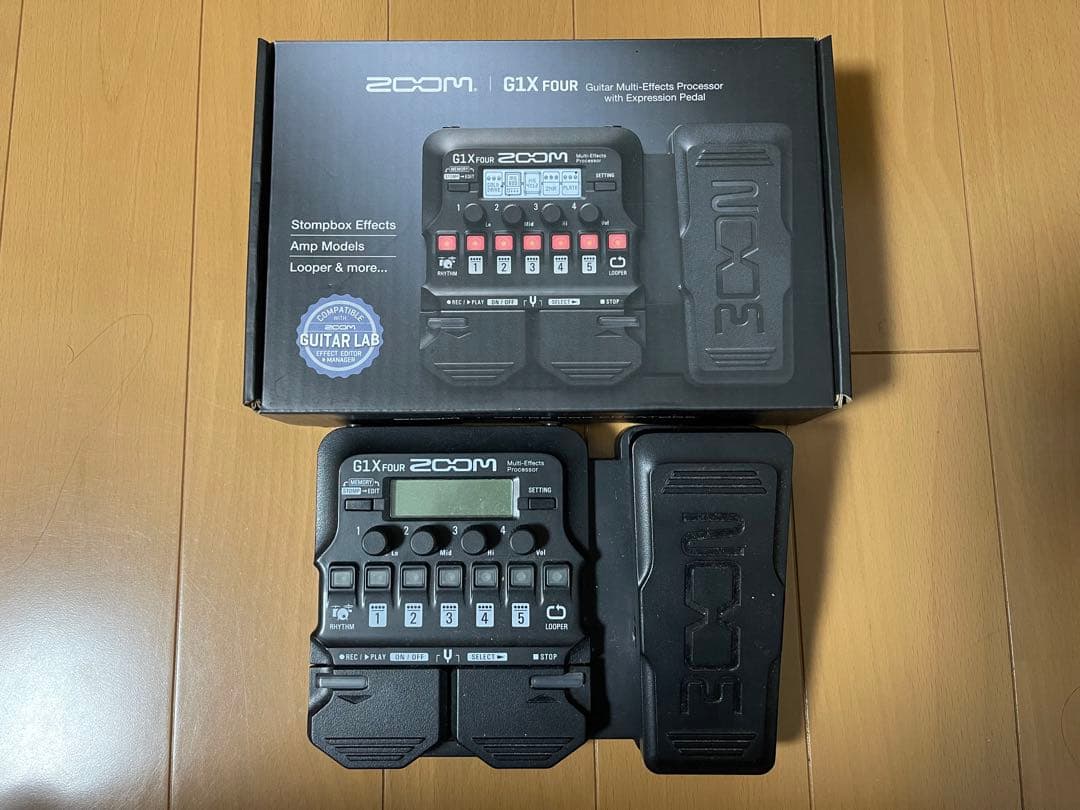純正電源コード付き ZOOM G1XFOUR マルチエフェクター