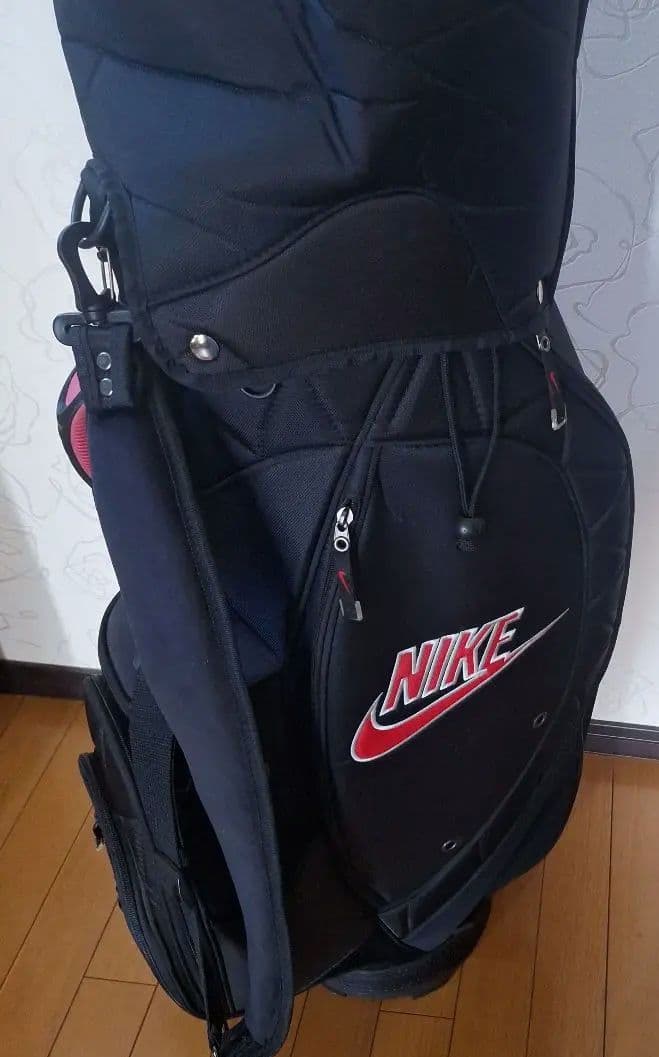 NIKE GOLF キャディバッグ ブラック×レッド