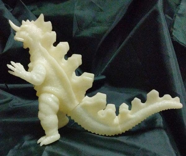 マルサン キングゴドラス 蓄光 未塗装 ソフビ ソフトビニール人形