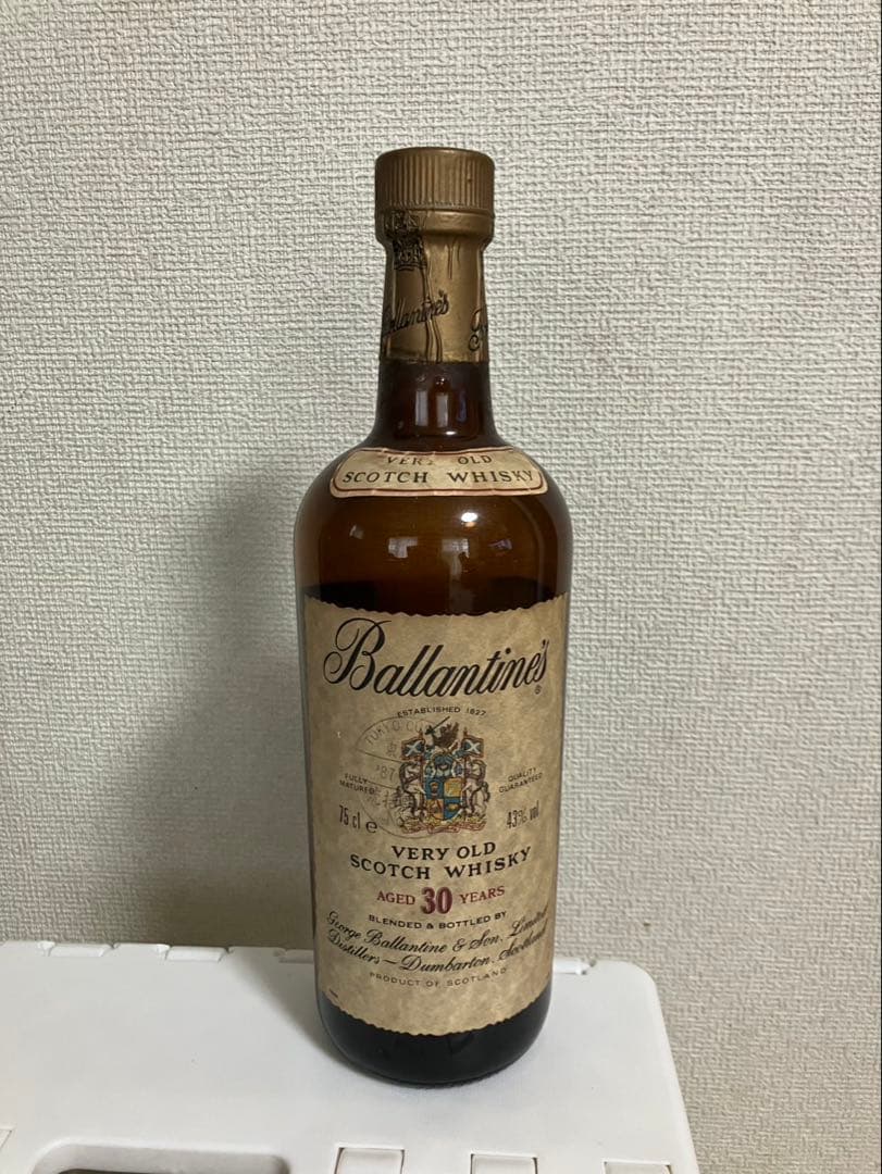 【未開封箱無し】バランタイン30年 Ballantine’s 1980年代購入