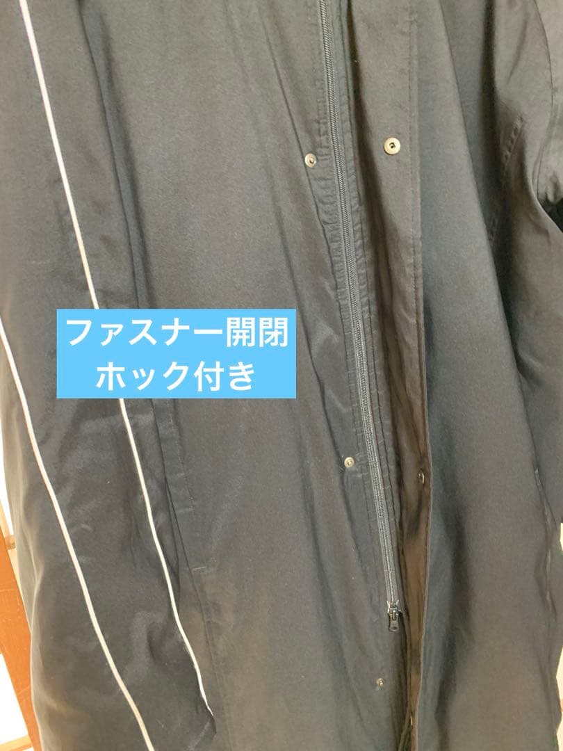 カンタベリー ロングベンチコート メンズL ブラック黒　ラグビー　試合観戦