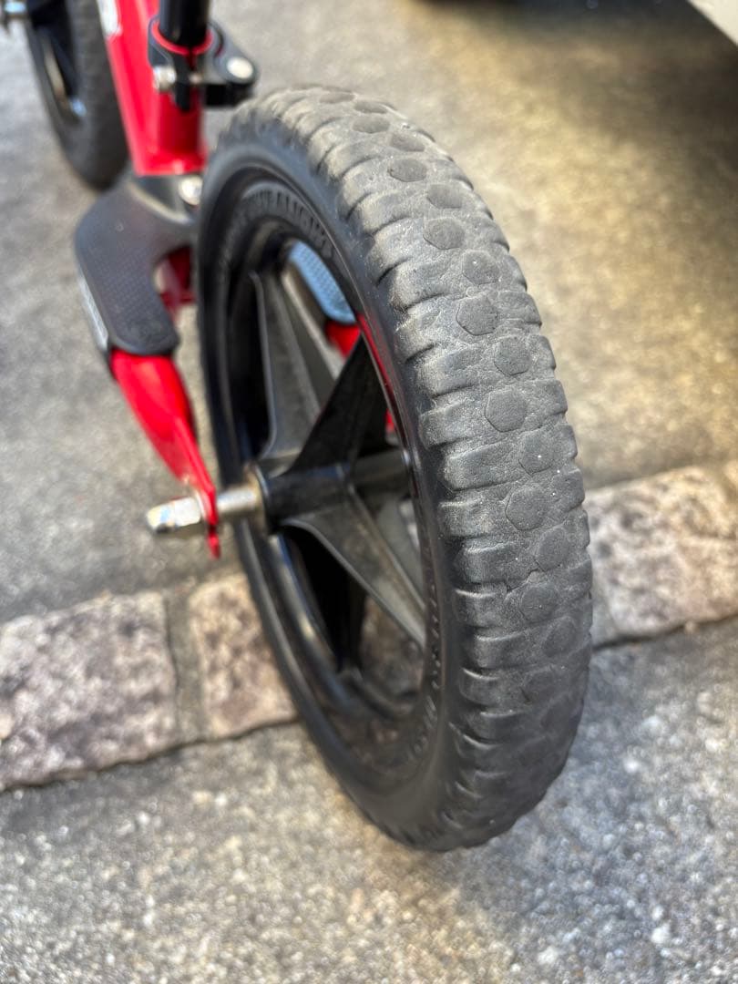 STRIDER バランスバイク 赤 レア品ポーチ.取説付き