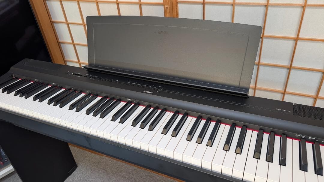 【美品】YAMAHA P-125B、専用スタンドL-125B、ペダルFC3A