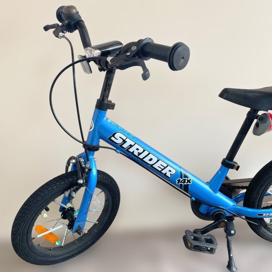 ストライダー✨STRIDER 14x 幼児用自転車 ブルー スタンド付 送料無料