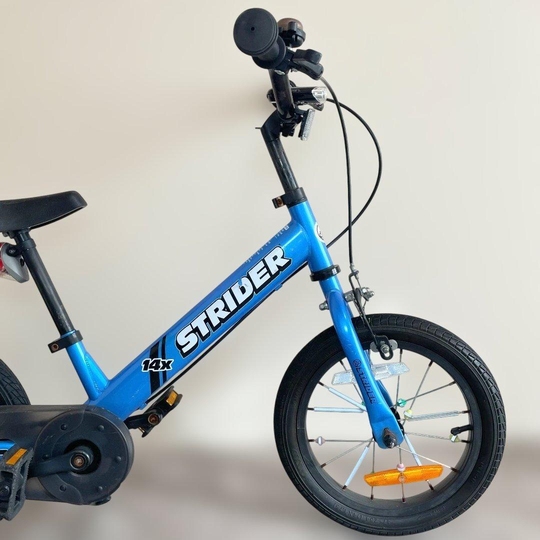 ストライダー✨STRIDER 14x 幼児用自転車 ブルー スタンド付 送料無料