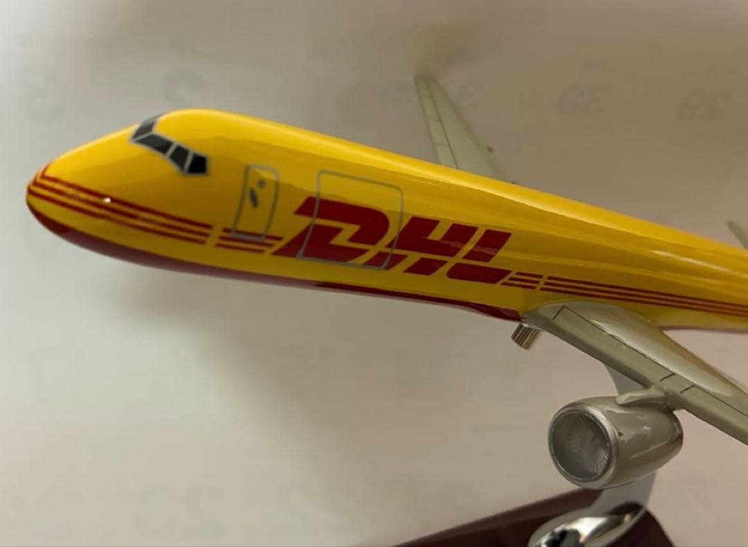 DHL 航空機モデル スタンド付