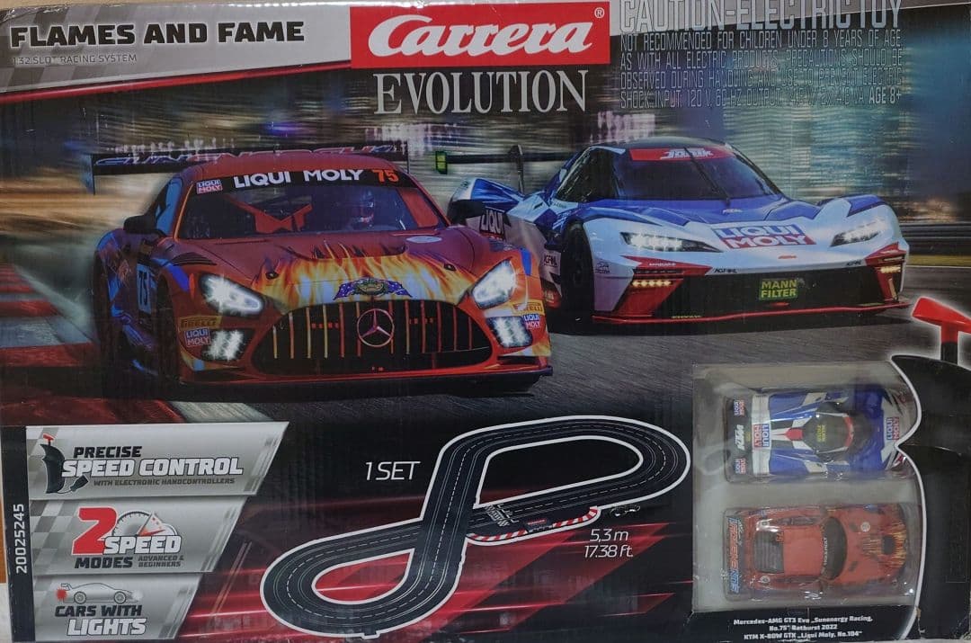 カレラCARRERA Evolution炎と名声 スロットカーコースセット中古品