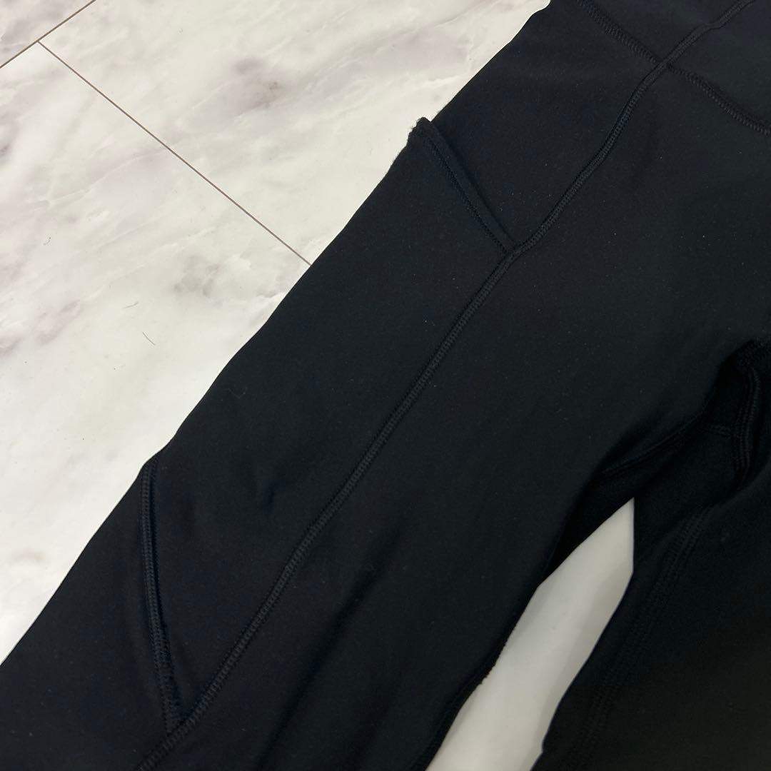 lululemon　黒 レギンス 裏起毛　XS
