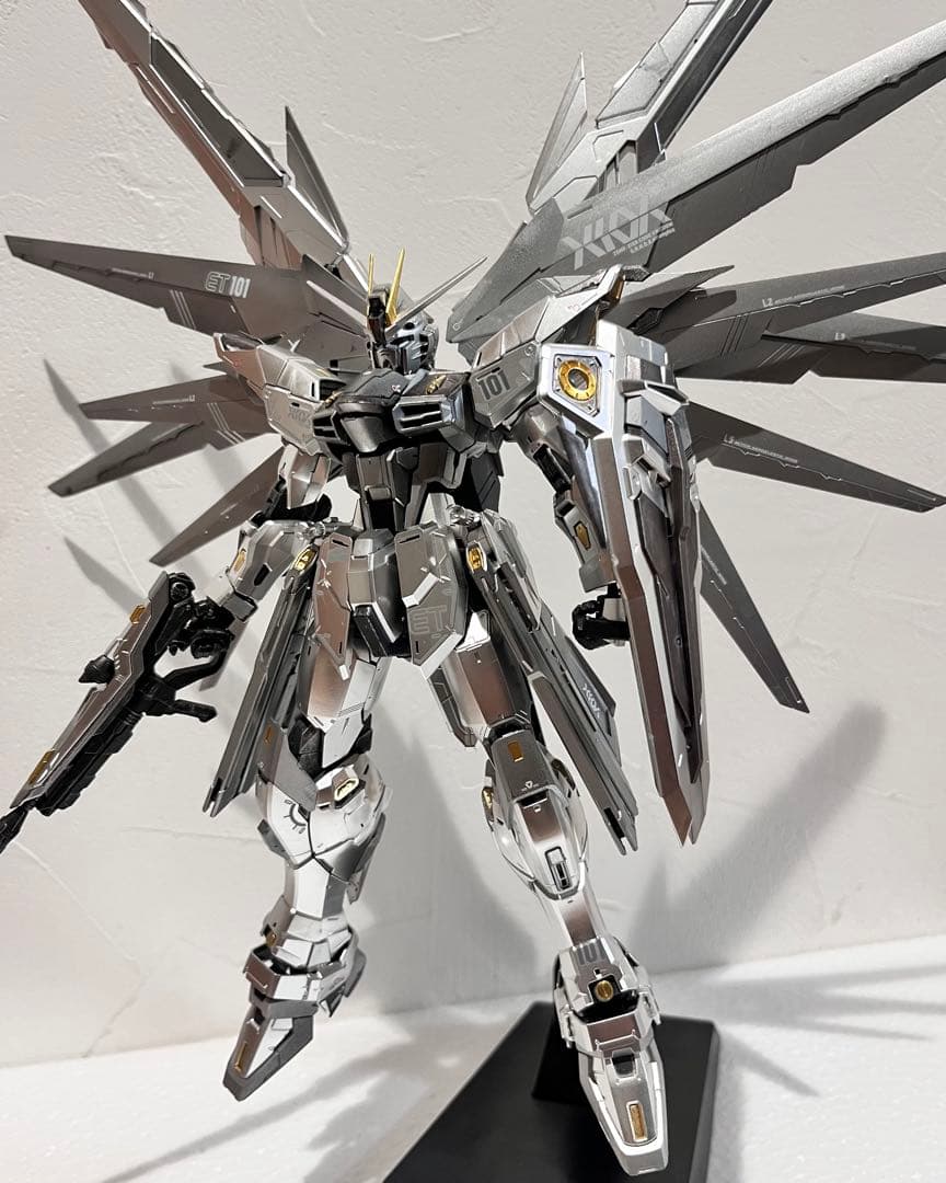 MG フリーダムガンダム Ver2.0 シルバーコーティング 塗装済 完成品