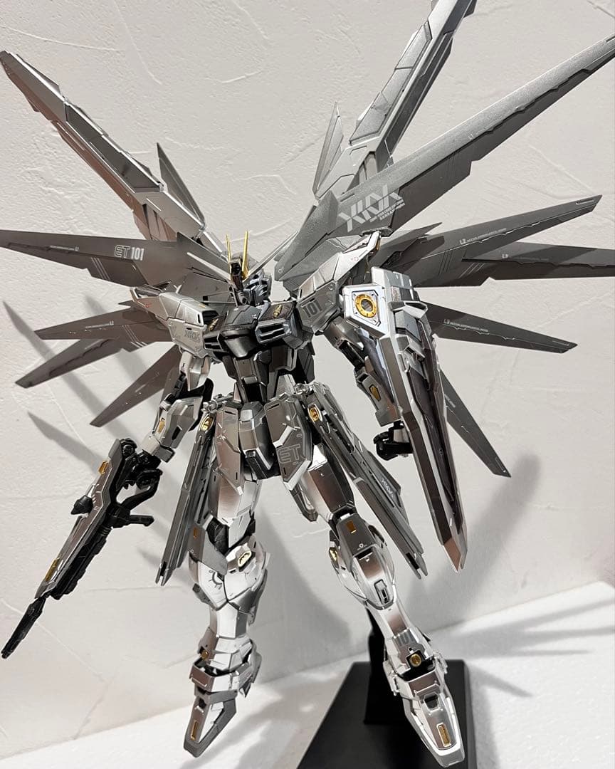 MG フリーダムガンダム Ver2.0 シルバーコーティング 塗装済 完成品
