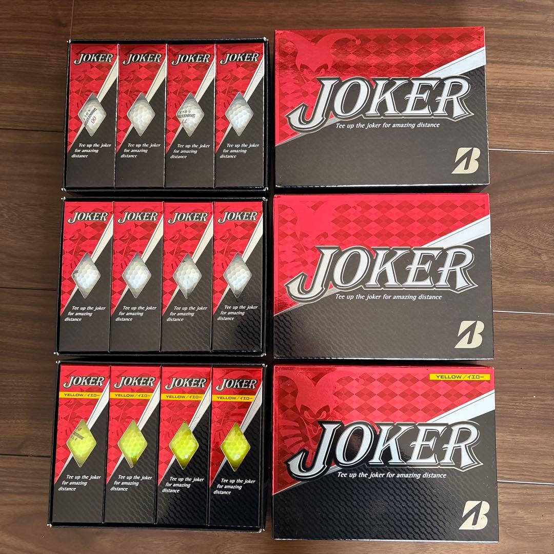 ブリヂストン JOKERゴルフボール 3ダース(白2ダース＋黄1ダース)未使用品