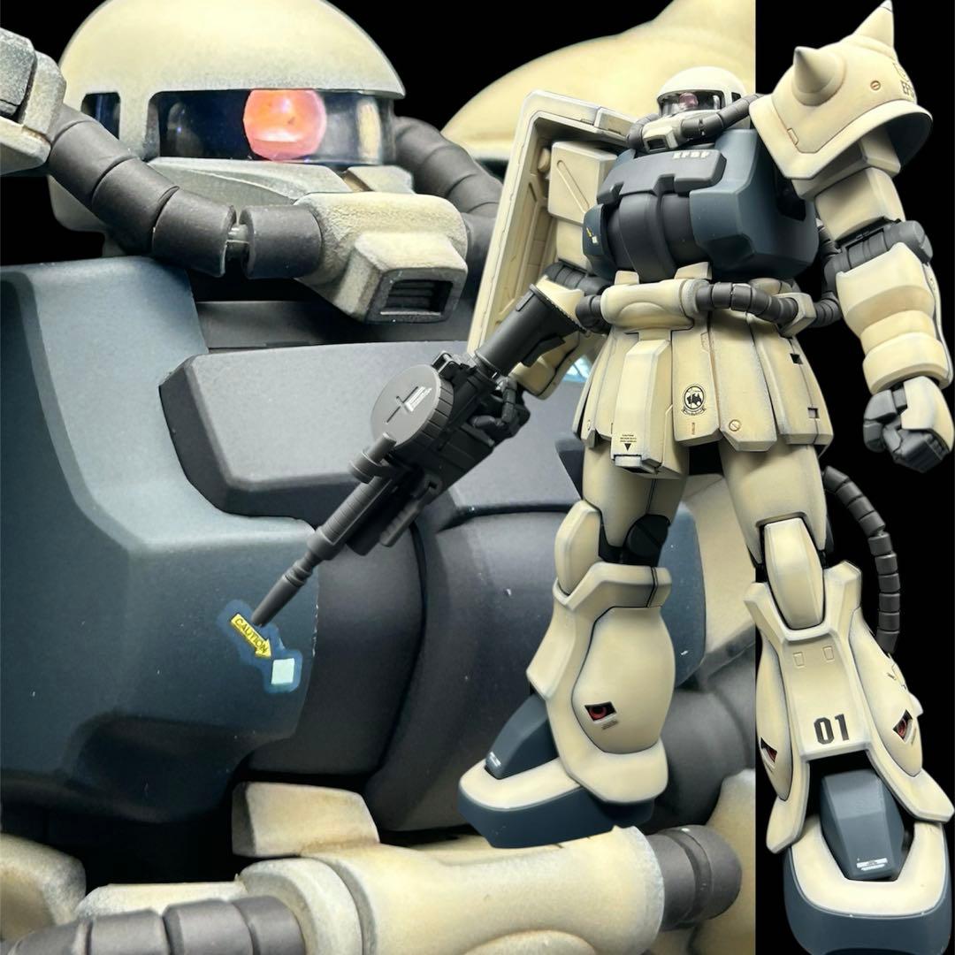 ガンプラ塗装済完成品 MGザクIIF2型（連邦軍仕様）
