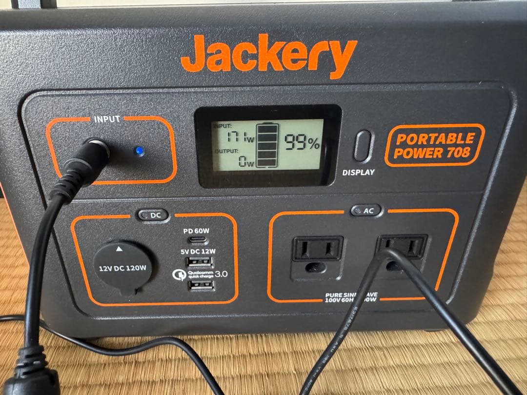 Jackery ポータブル電源 708　ジャクリ 防災グッズ