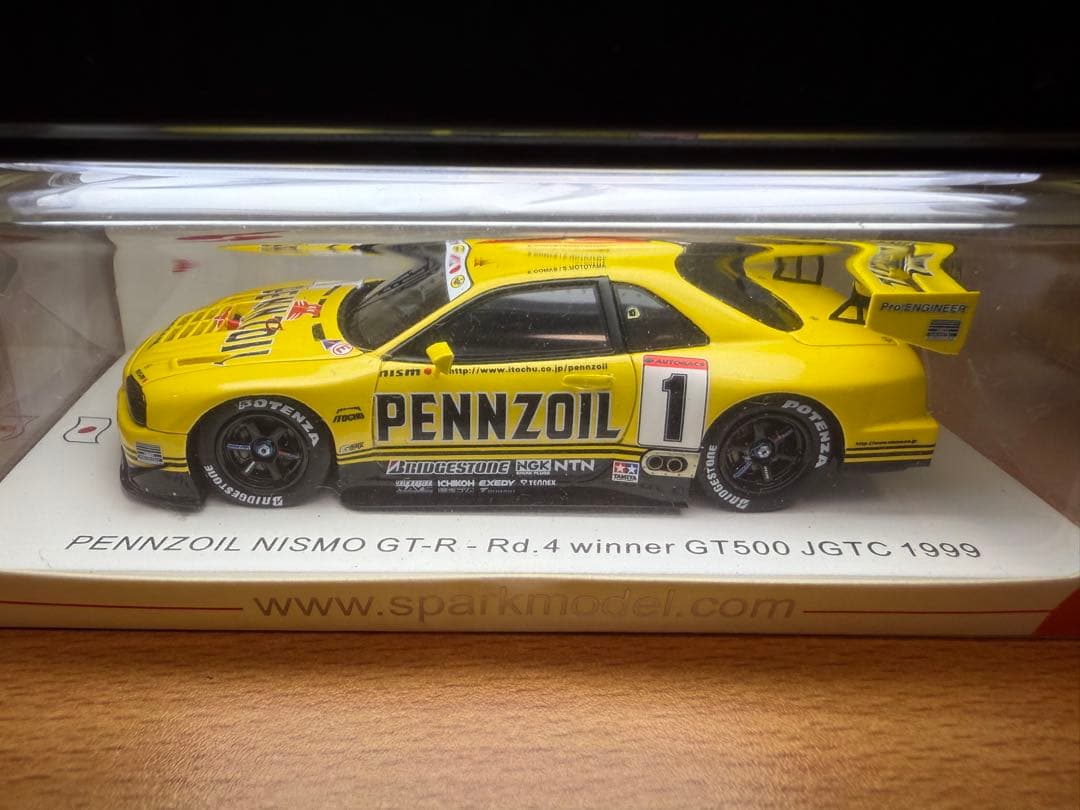 ミニカー 1/43 PENNZOIL NISMO GT-R GT500 JGTC 1999