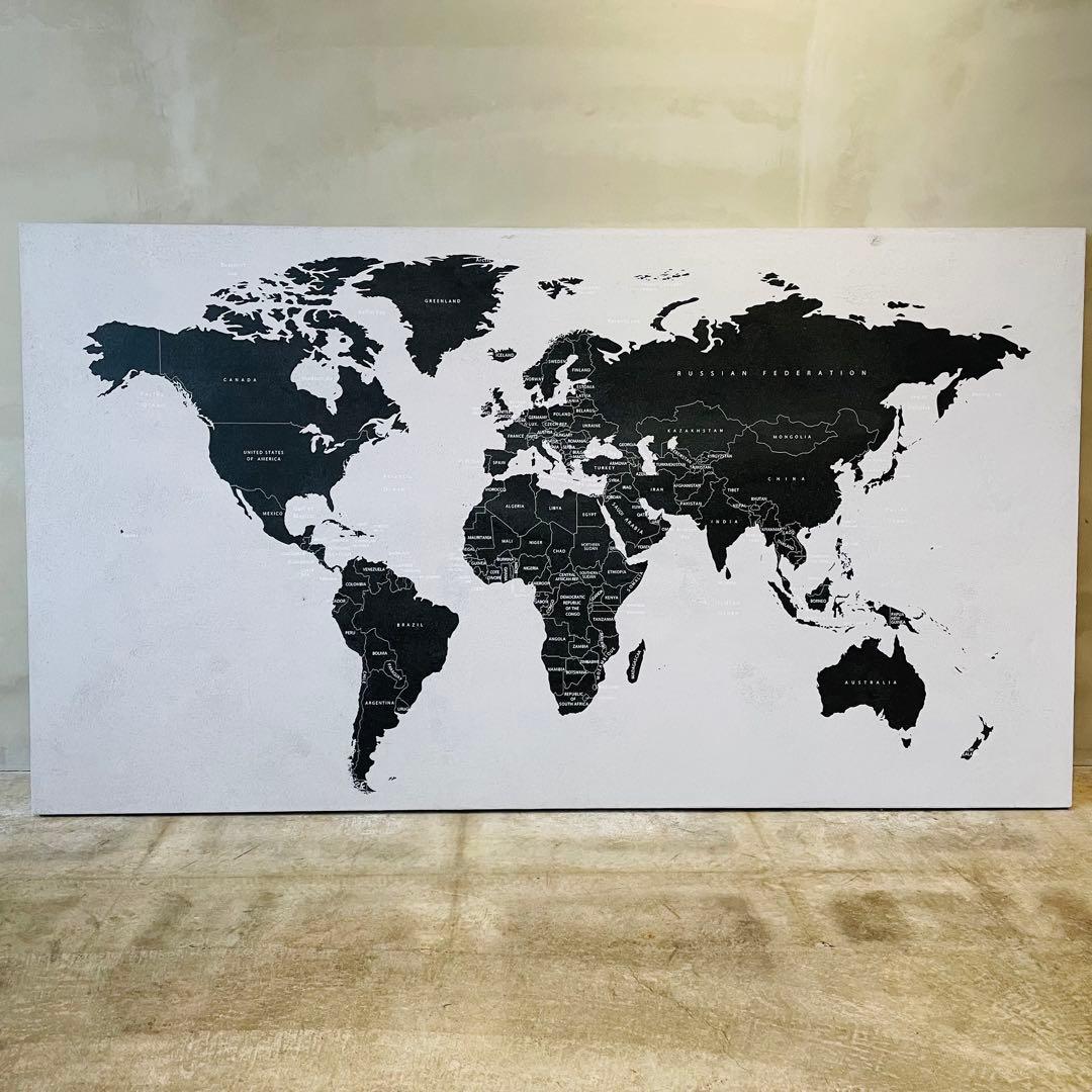 【美品】BoConcept 世界地図 アート 100×180 コンクリート 希少