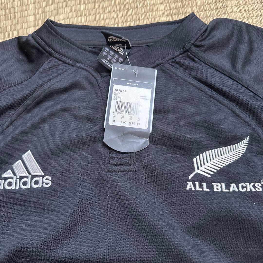 All Blacks 半袖　襟なし　adidas 新品