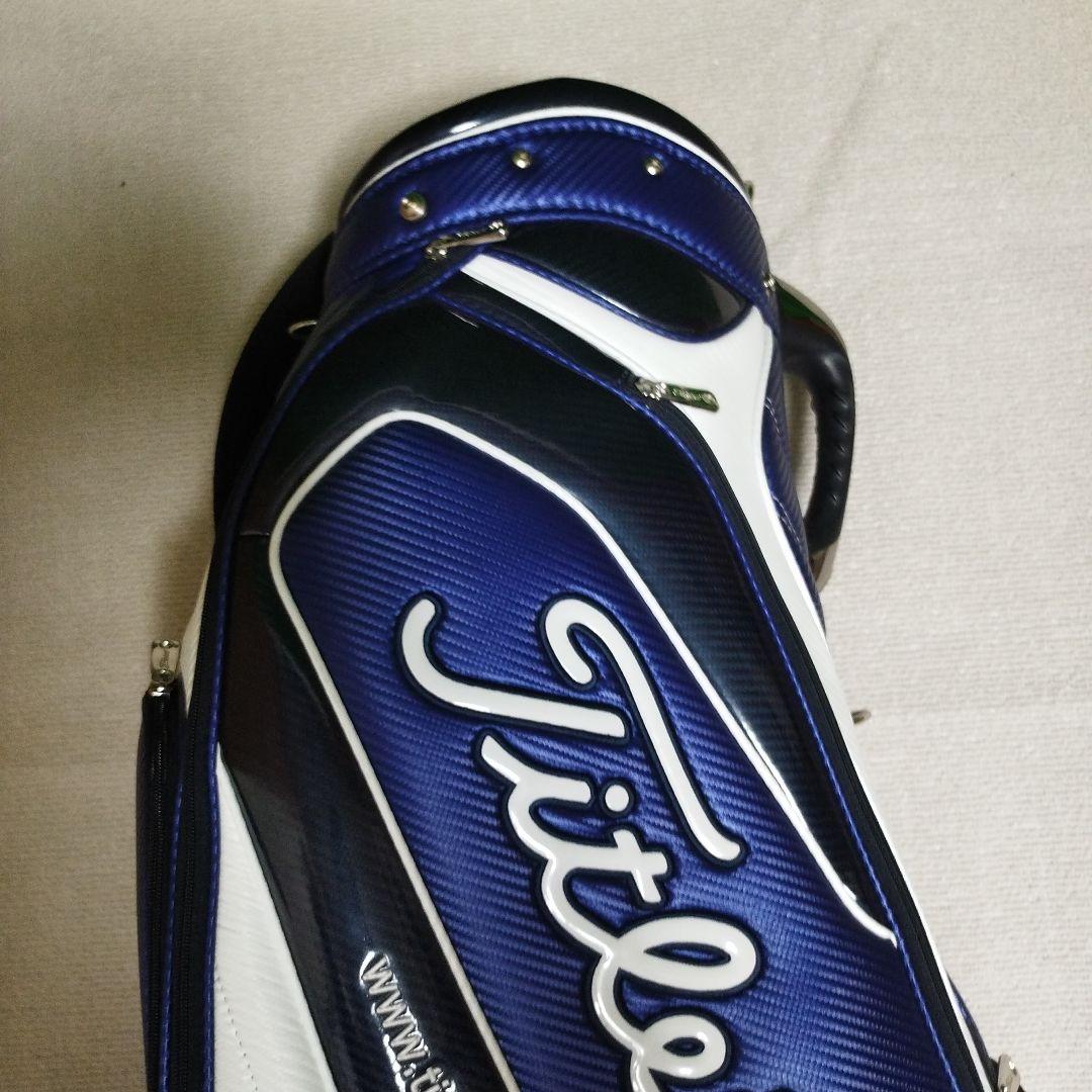 Titleist キャディバッグ ネイビー/ホワイト フードなし