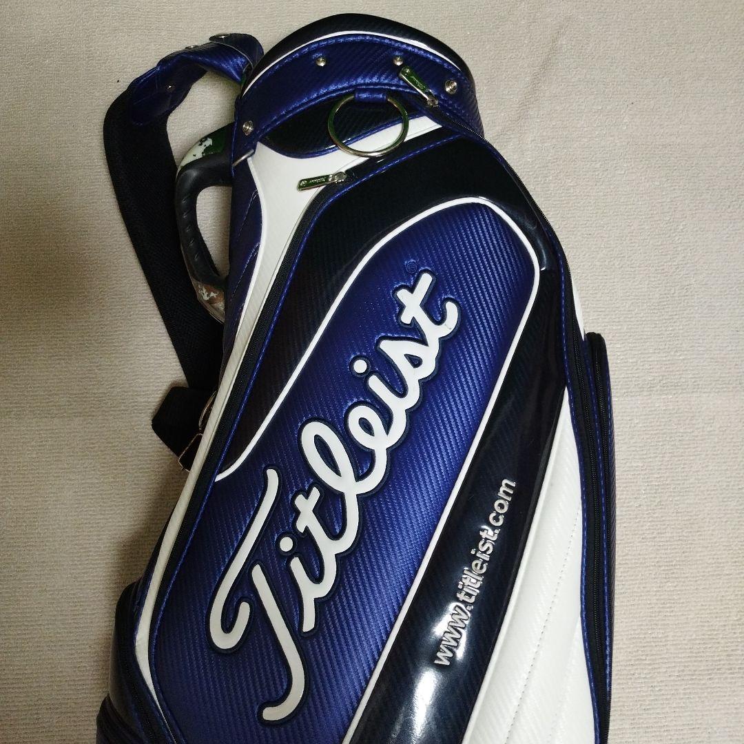 Titleist キャディバッグ ネイビー/ホワイト フードなし