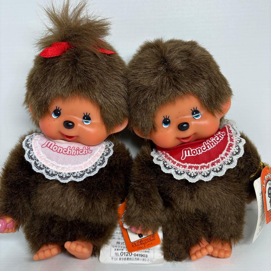 新品 20世紀おもちゃ博物館限定 ペア モンチッチ monchhichi 20